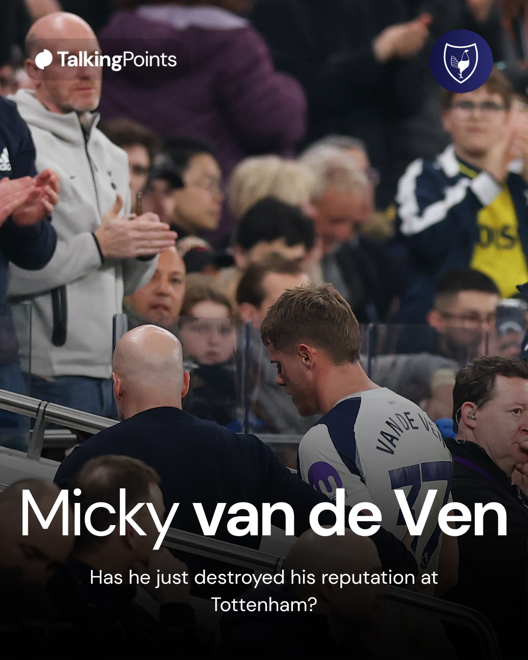 Mark Clattenburg reacts as Micky van de Ven controversy footage emerges ...
